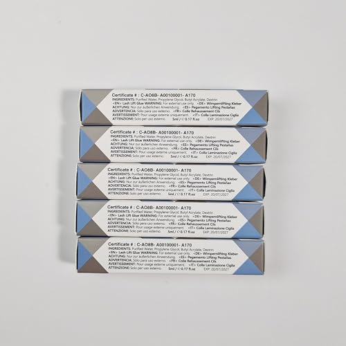 Lomansa Lash Lift Glue Adhesive 5pcs, Eyelash Perming Rod Fix Glue for Eyelash Curl(5 PCS)