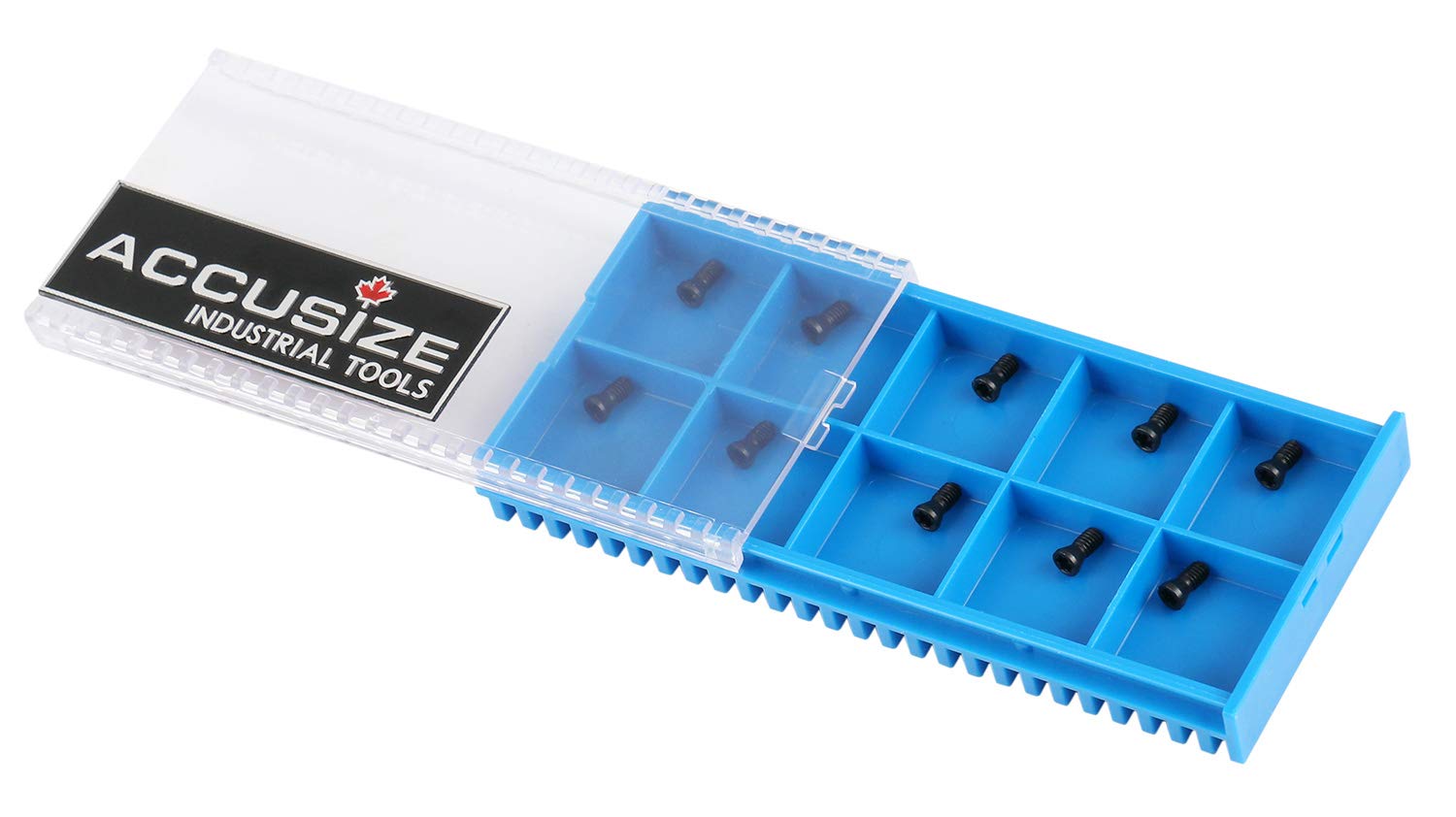 Accusize Industrial Tools M2.5 by 6 Replacement Screws for Indexable Face Mill and End Mills, 10 Pc, 0046-0910x10