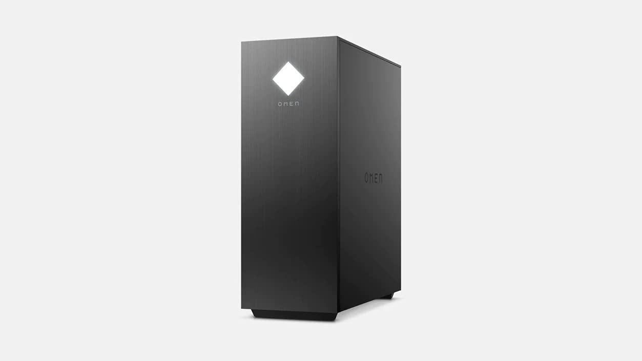 HP 2021 Omen Gaming Desktop, Intel Core i5-10400 6-Core Processor, NVIDIA GeForce GTX 1660 Super, 16GB RAM, 512GB SSD + 1TB HDD, HDMI, DisplayPort, DVI, Wi-Fi, Windows 10 Home, KKE Mousepad