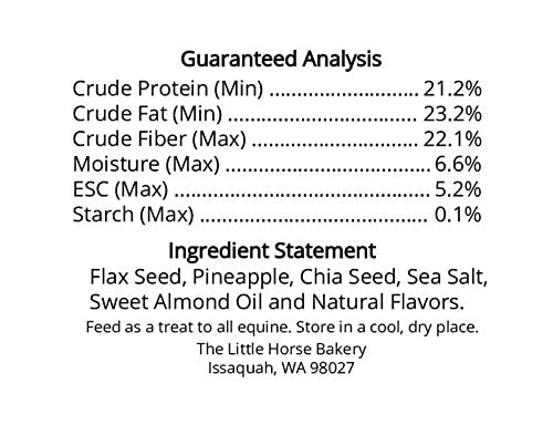 The Little Horse Bakery Flax Snackers Low Sugar, Low Starch Healthy Horse Treats 12 oz.