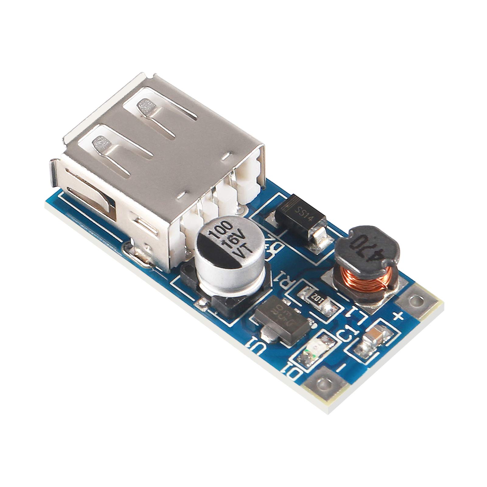 AITRIP 10 PCS PFM Control DC-DC Converter Step Up Boost Module 600MA USB Charger 0.9V-5V to 5V Power Supply Module