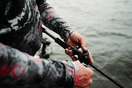 13 FISHING - Inception G2 Baitcast Reel - 7.3:1 Gear Ratio - Left Hand Retrieve (Fresh) - ING2-7.3-LH, Black