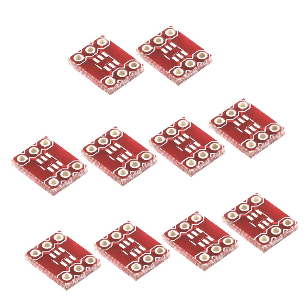 Almencla Set of 10 SOT23 to DIP Transfer Board DIP 6 Pin Board Pitch Adapter