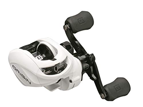 13 FISHING - Origin C - Low-Profile Baitcast Fishing Reel - 6.6:1 Gear Ratio - Left Hand Retrieve (Fresh) - OC6.6-LH