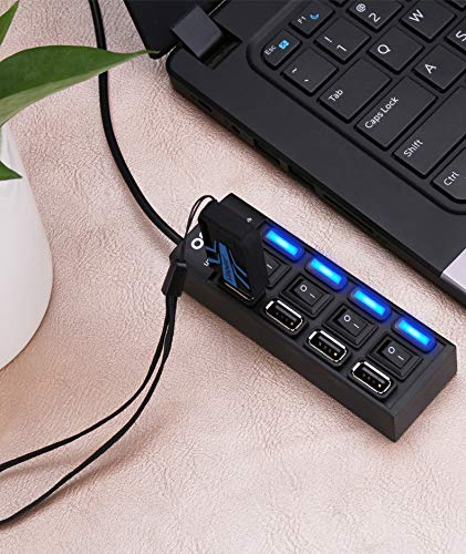 4 Port Smart Charging hub with Switch on/Off Feature per Port
