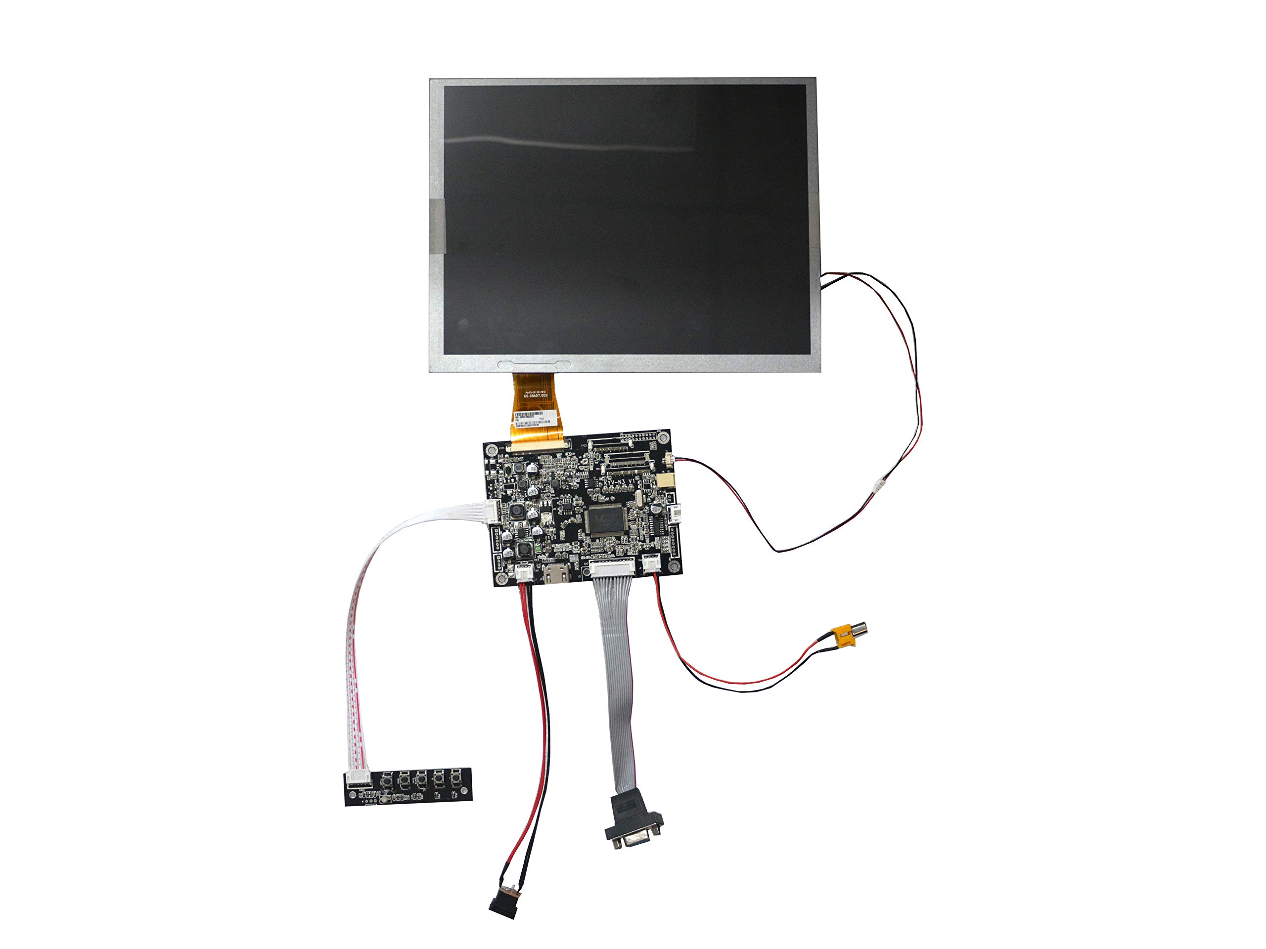 NJYTouch HDMI VGA AV LCD Controller Board with 10.4" A104SN03 V1 800x600 60Pin LCD Screen