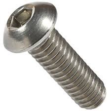 3/8"-24 x 1" Button Head Socket Cap Screw, Allen Socket Drive, 18-8 Stainless Steel, Full Thread - Quantity 10 - by Fastener Depot, LLC