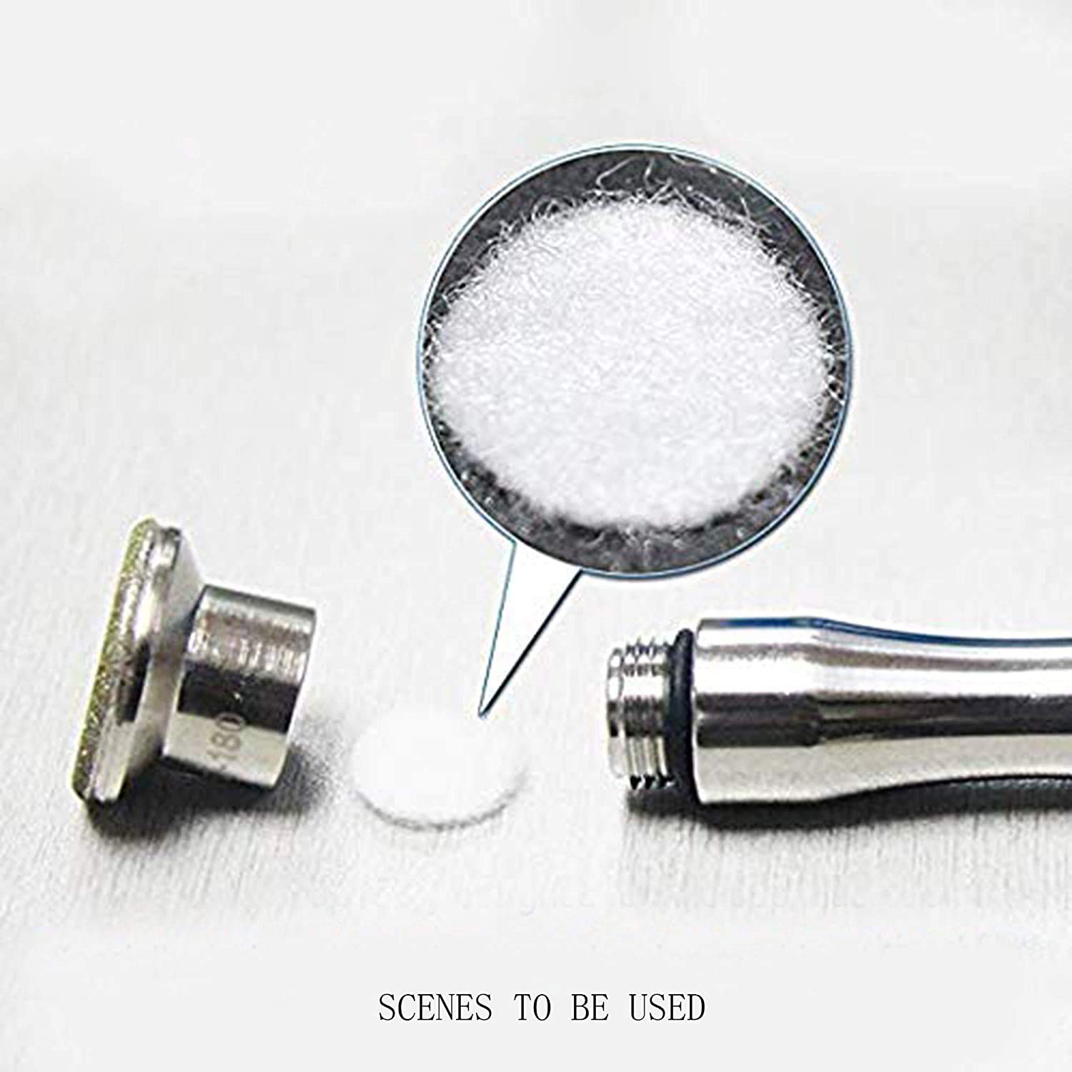 200 Pcs Microdermabrasion Cotton Filters Replacement 10 mm Dia Microdermabrasion Filters Facial Vacuum Filters Accesories Sponge Filter for Comedo Suction Microdermabrasion (White)