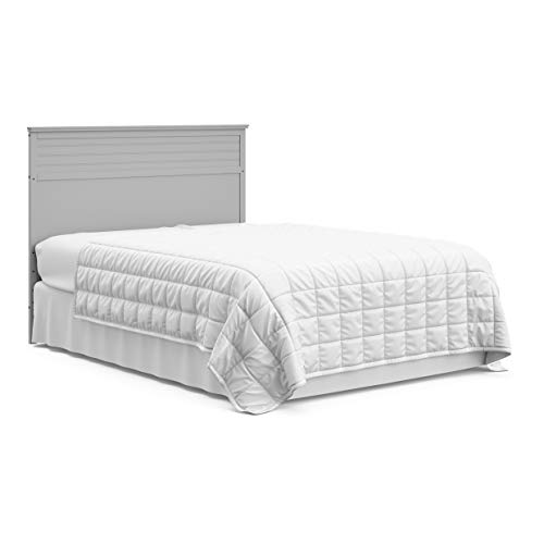 STORKCRAFT Homestead 5-in-1 Convertible Crib with Drawer (Pebble Gray) β GREENGUARD Gold Certified, Crib with Drawer Combo, Includes Nursery Storage Drawer, Converts to Toddler Bed and Full-Size Bed