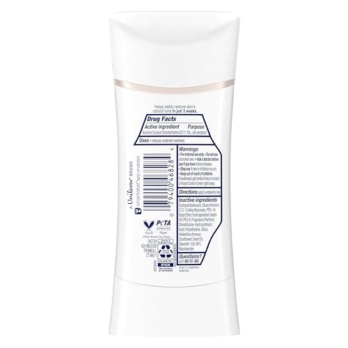 Dove Even Tone Antiperspirant Deodorant Stick Apple Blossom & Mango Butter 3 Count For Uneven Skin Tone 2.6 oz