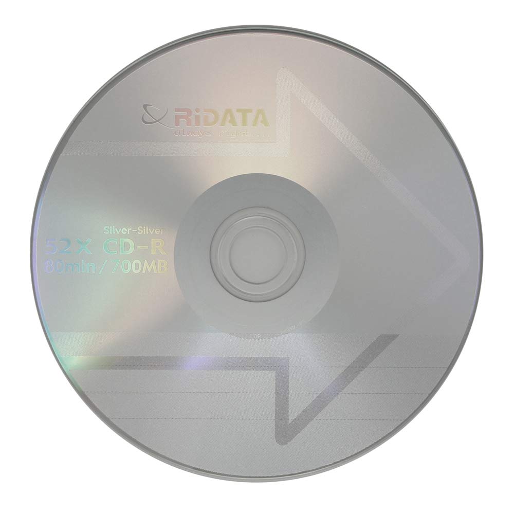 500 Pack Ridata CD-R 52X 700MB 80Min Branded Logo Blank Media Recordable Disc