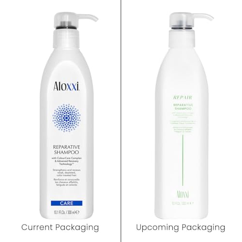 ALOXXI Reparative Hair Repair Shampoo for Damaged Hair with ColourCare Complex & Advance Recovery Technology - Cleanses Damaged & Over-processed Hair, 33.8 Fl Oz