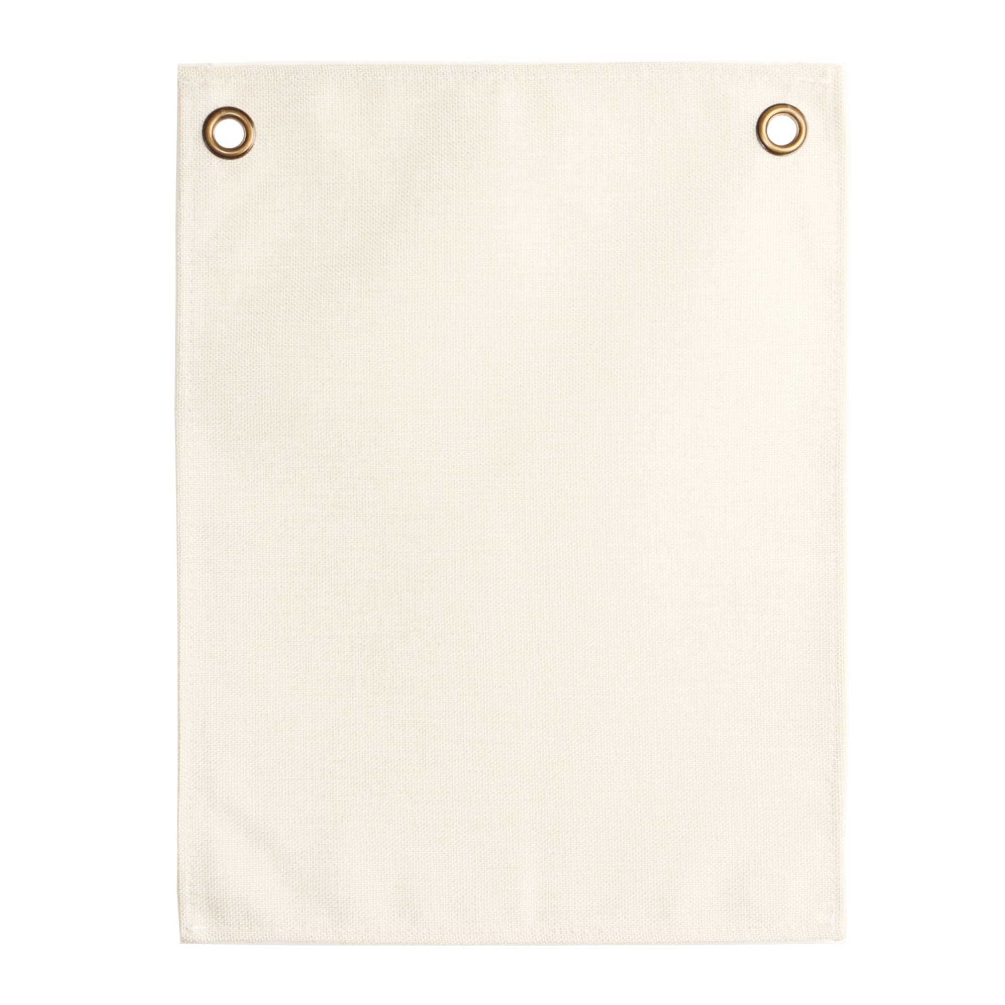 2Pcs Blank Printing Wall Banner, cotton-linen Hanging Flags, Wall Sign Decor for Bedroom, Baby Nursery and Playroom.（beige）