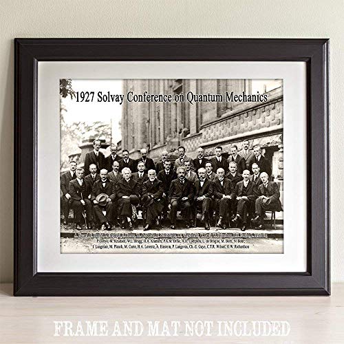 1927 Solvay Conference on Quantum Mechanics - 11x14 Unframed Art Print - Great Gift Under $15 for Scientists