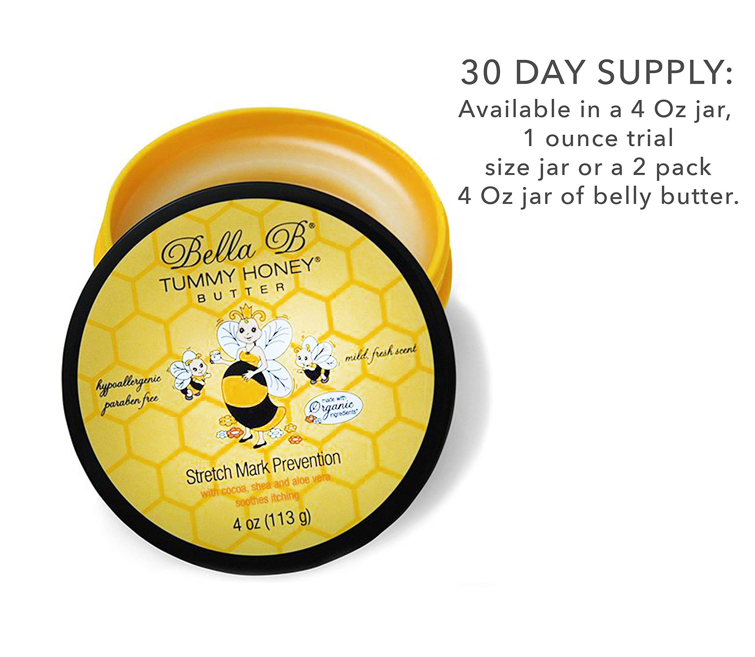 Bella B Bundle: Nipple Nurture Butter 2 oz and Tummy Honey Butter 4 oz (4 Ounce)