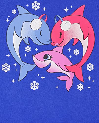 The Children's Place Baby Girls and Toddler Long Sleeve Graphic 2-Pack T-Shirt, Shark/Fox, 18-24 Months US