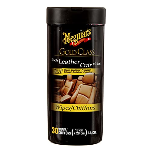 25 Pack Gold Class Leather Wipes