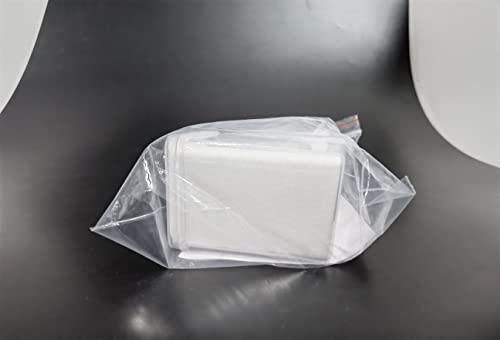 400 PCS Lash Extension Glue Wipes EBANKU Lint Free Glue Cleaning Cotton Pads for Eyelash Extensions Non Woven Nail Polish Remover Wipe Supplies - White