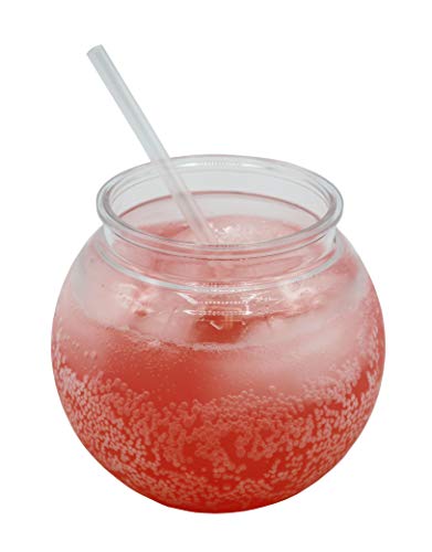 Creative Hobbies - 12 Pack - 4 Inch (100mm) Ivy Bowls Clear Plastic Shatterproof - Great For Fishbowl, Carnival Games, Candy, Party Favors, Table Centerpieces, Vase, Drinks