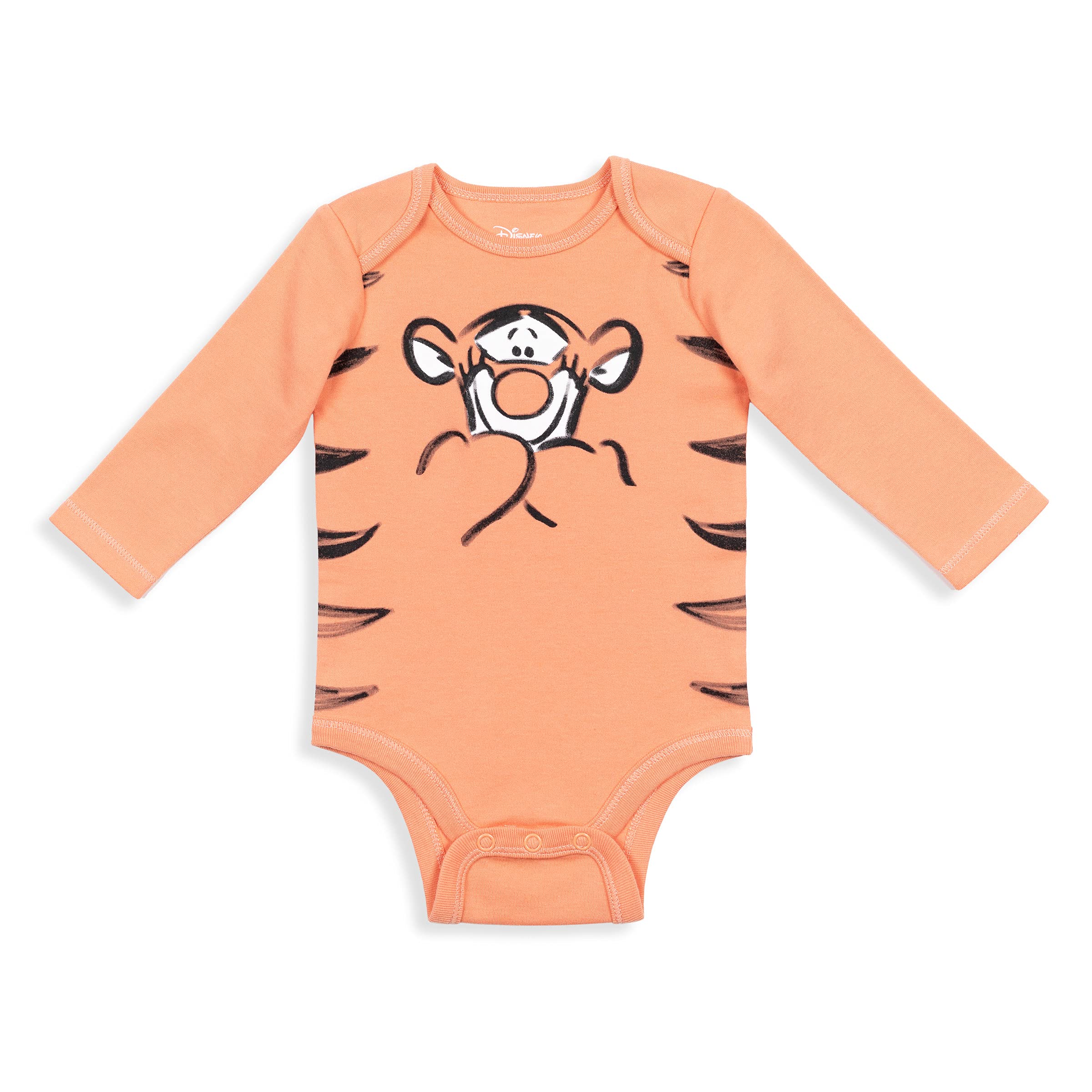 Disney Winnie the Pooh Eeyore Tigger Piglet Newborn Baby Boys 5 Pack Bodysuits 0-3 Months