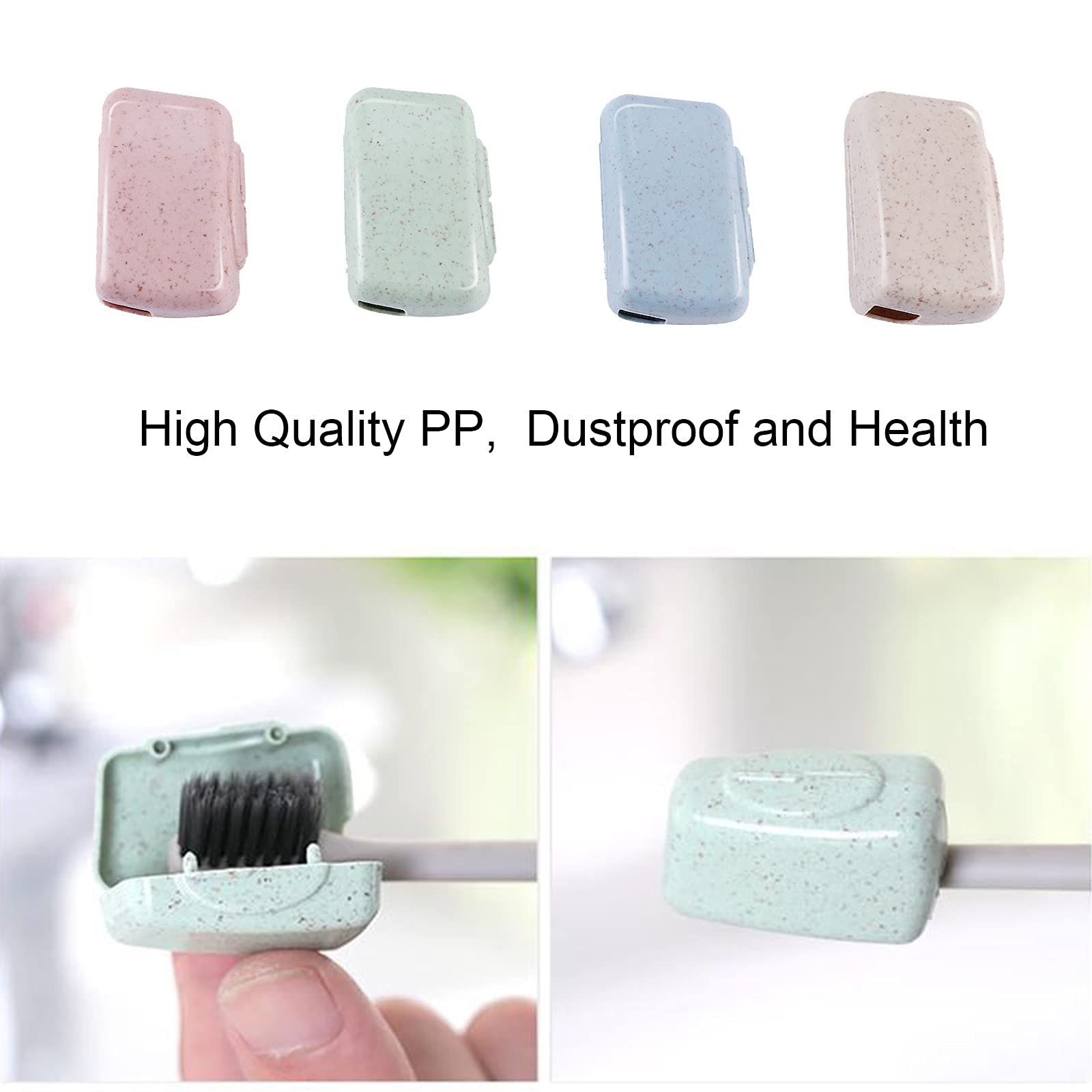 20pcs Toothbrush Top Cover Holder,Toothbrush Protective Case,Travel Tooth brush Head Covers Caps