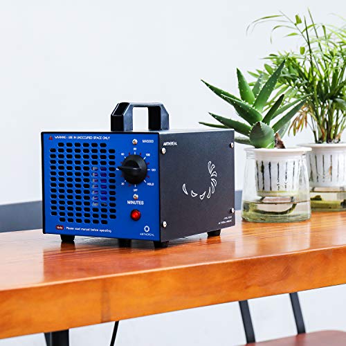Airthereal MA10K-PRODIGI Digital Ozone - Ionizer,Blue & MA5000 Commercial Generator 5000mg/h Ozone Machine Home Air Ionizers Deodorizer for Rooms, Smoke, Cars and Pets, Blue