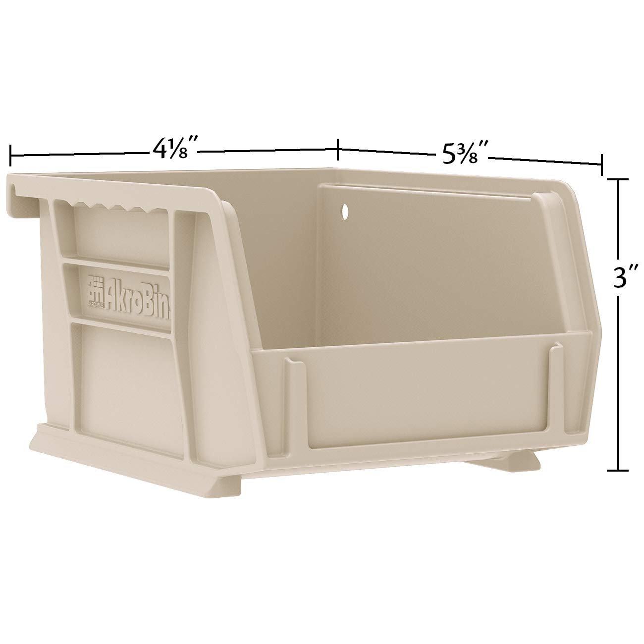 Akro-Mils 30136 Louvered Steel Wall Panel Garage Organizer, (36 x 19-Inch), Grey, (1-Pack) & 30210YEL AkroBins Plastic Storage Bin Hanging Stacking Containers, (5x 4x 3Inch), Pack of 24, Yellow