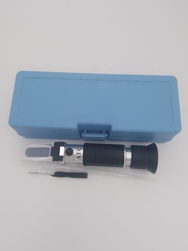 AIHG Hand Held Refractometer,Portable 0~32% Brix Meter Refractometer for Food Fruit Beverages Beer Wine Sugar Content Test