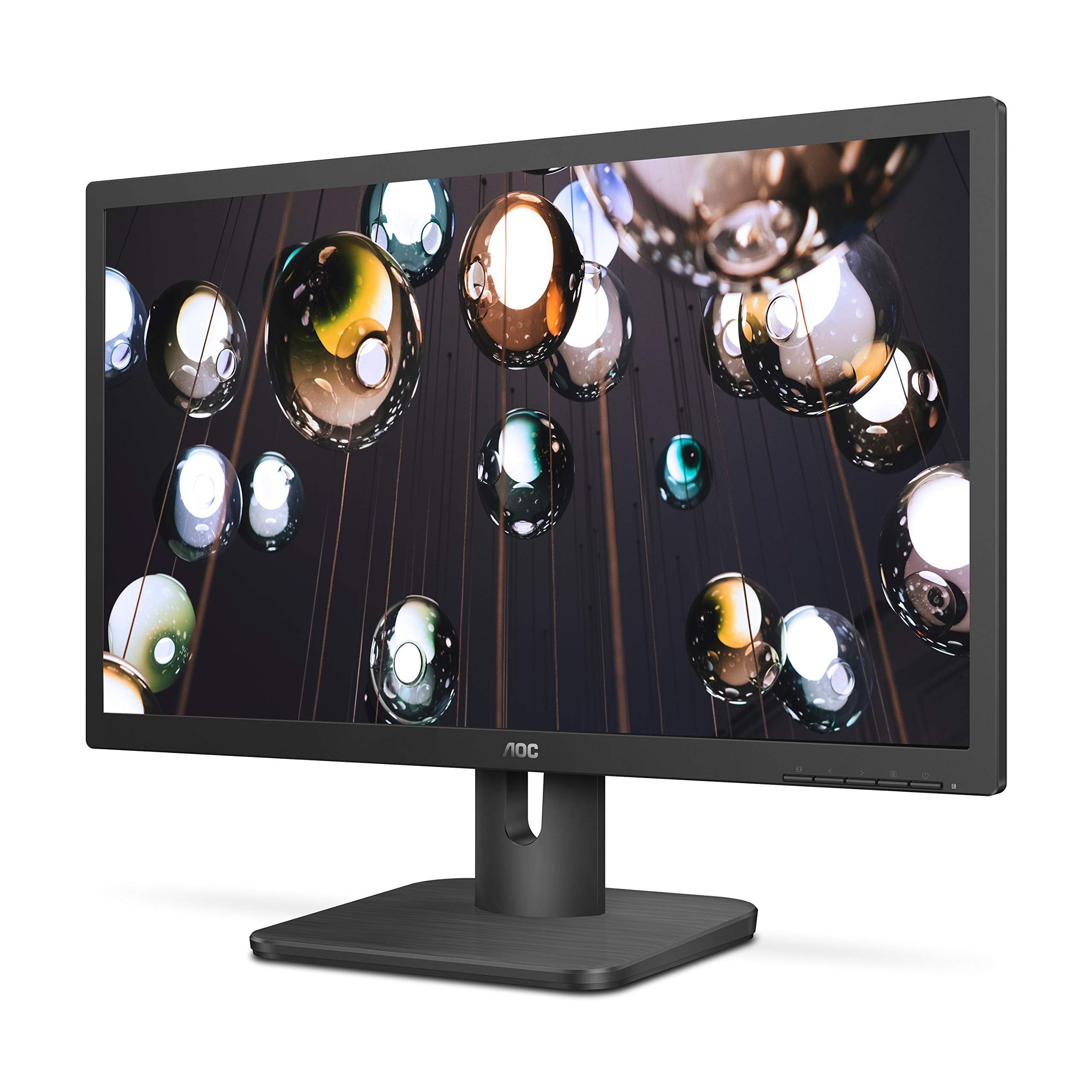 AOC 20E1H 20" HD 1600x900 Monitor, 5ms, Flickerfree, HDMI/VGA, VESA Compatible, EnergyStar, Black