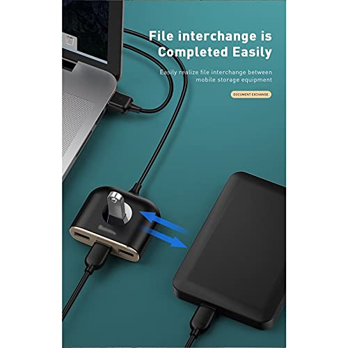 GPPZM USB HUB USB 3.0 USB C HUB USB Type C HUB USB 2.0 Adapter with Micro USB for Computer USB Splitter