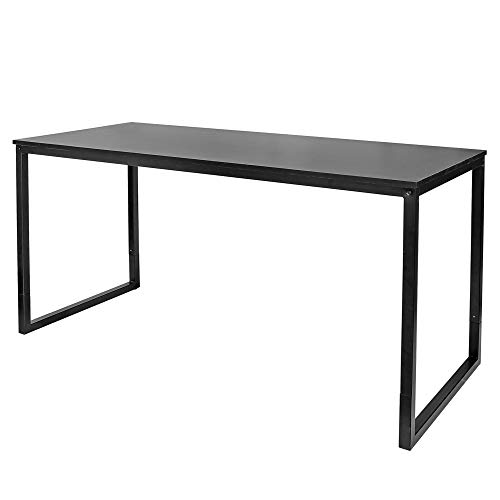 HANGKAI 47Inches Modern Simple Writing Computer Desk PC Laptop Sturdy Table Workstation for Office Work