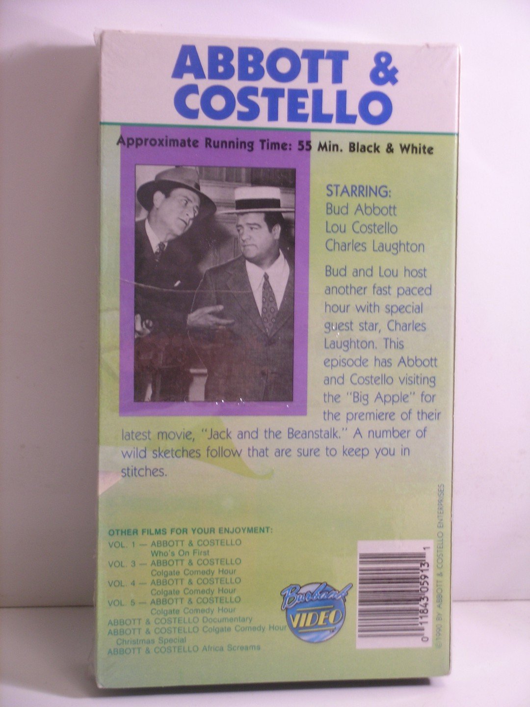 Abbott & Costello-A Set of Three New VHS Video Tapes