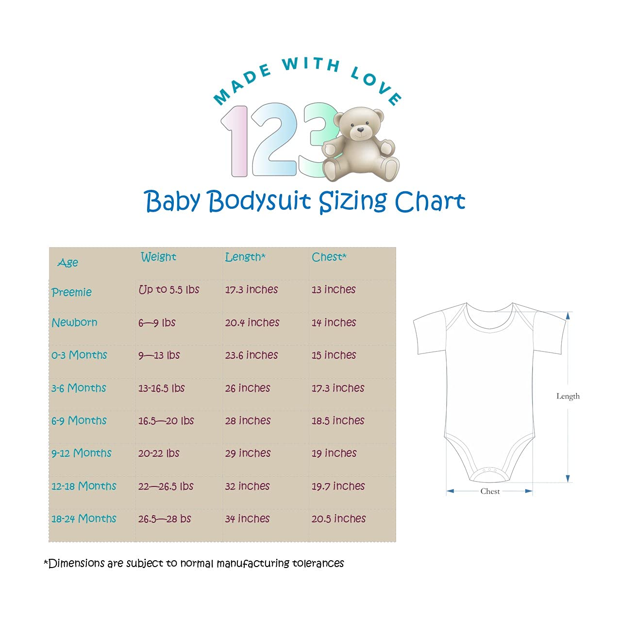 123 Bear Baby Cotton Spandex Long-Sleeve bodysuits unisex boy girl (Gray 3pk, 0-3 Months)