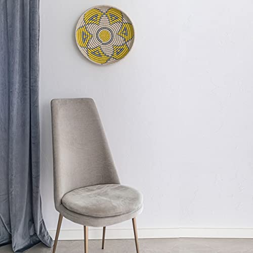 AFRICAN RWANDA WOVEN SUNBURST SERVING TRAY OR WALL HANGING 16" x 2"