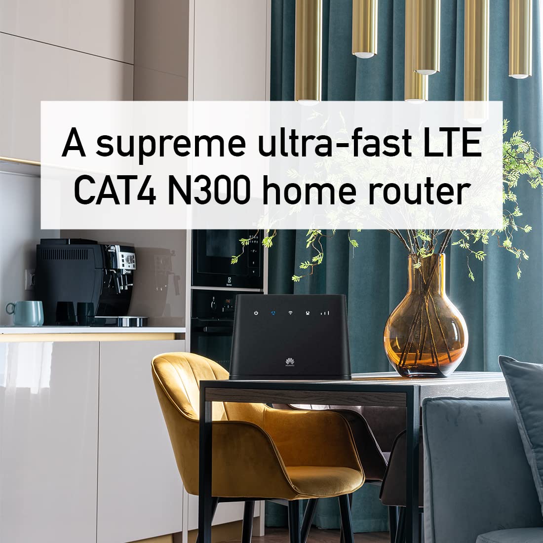 Huawei B311-221 Unlocked 4G LTE 150 Mbps Mobile Wi-Fi Router (3G/4G LTE in Europe, Asia, Middle East, Africa)