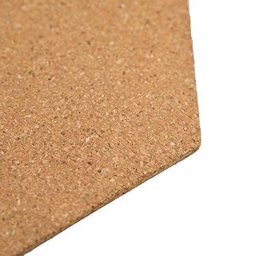 JF-XUAN Hexagon Cork Collage Board, Pin Board Decoration, Wall Cloth Bulletin Board, Very Thick 10 Piece, with Full Adhesive Back Side - Complimentary 50 Pieces Circuit Boards