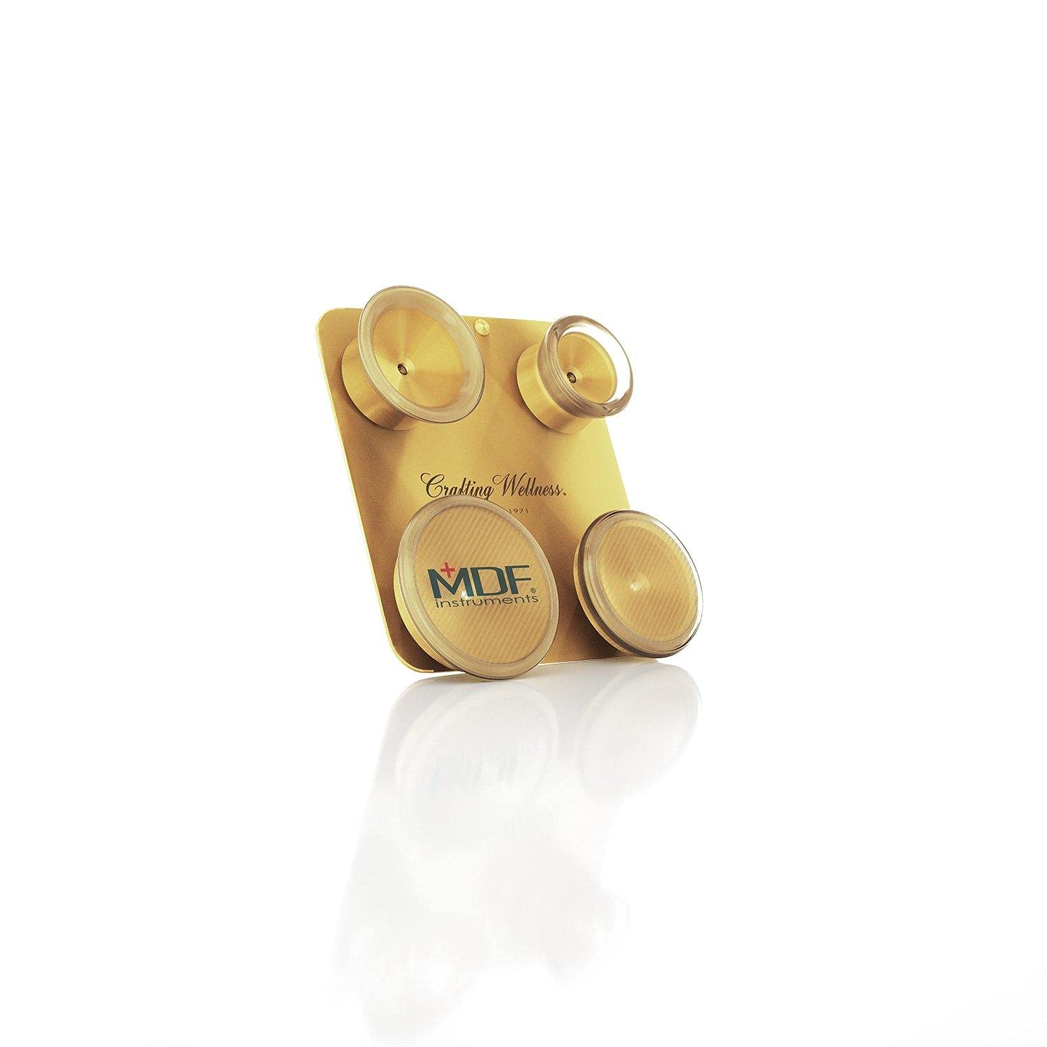 MDF Instruments Pediatric and Neonatal Attachments with Clip - for MDF Instruments ProCardial Titanium Stethoscope - Gold