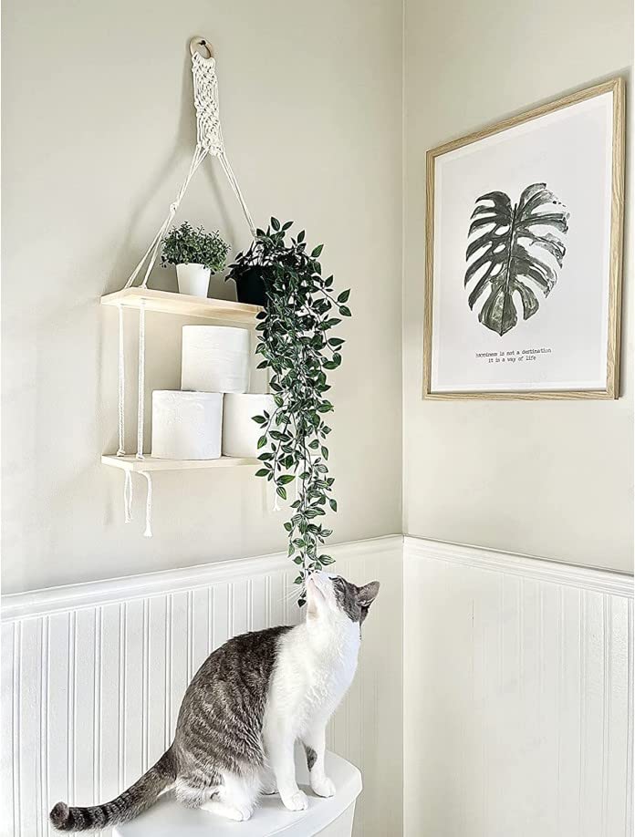 Afuly 11x14 Picture Frame & 2 Tier Macrame Shelf
