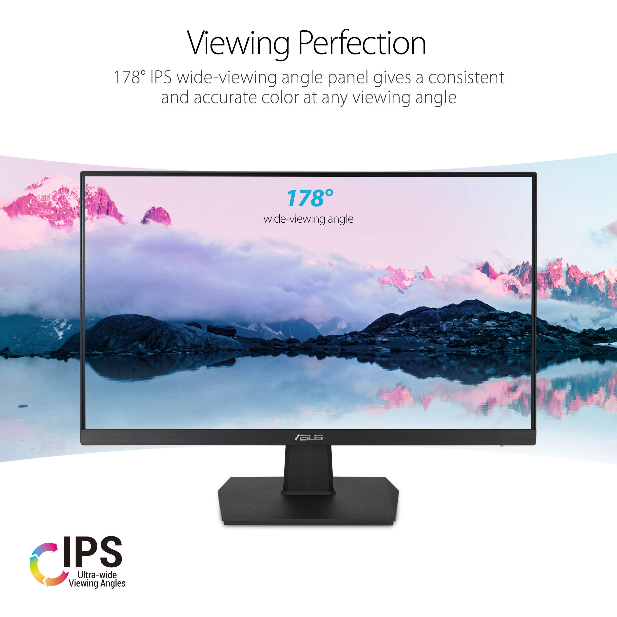 ASUS VA27EHE Eye Care Monitor Full HD,Black,27" Frameless (Renewed)