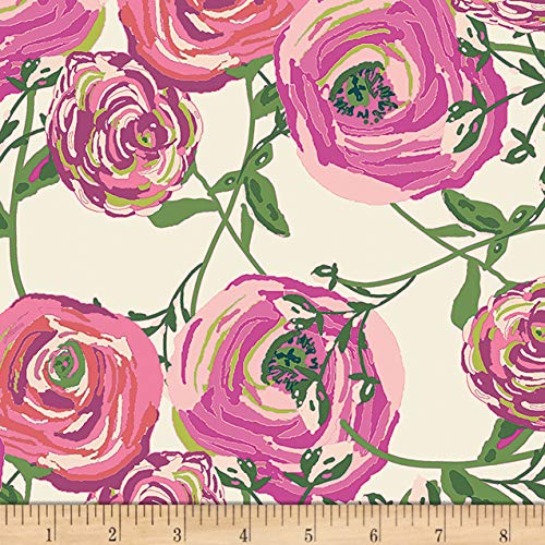 Art Gallery Fabrics Art Gallery Joie de Vivre Paradis Sweet Fabric, Pink
