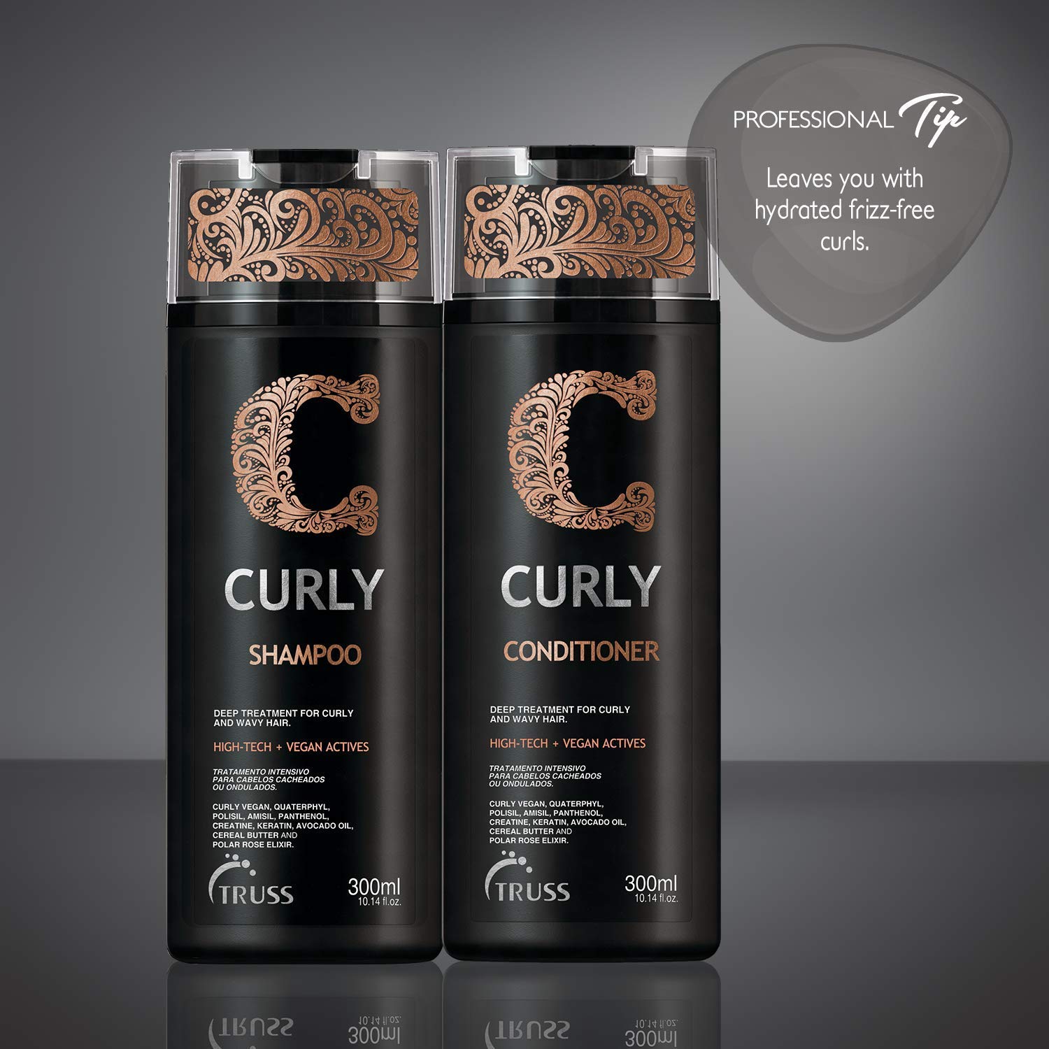 Truss Curly Shampoo and Conditioner Set Bundle