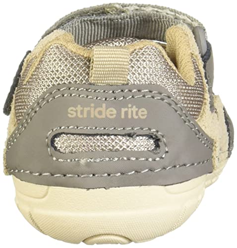 Stride Rite baby boys Soft Motion Rhett Athletic Sneaker, Tan, 5 Wide Toddler US