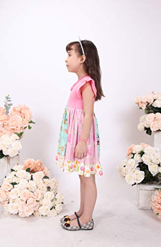 Baby Girls Spring Easter Minnie Mouse Panel Twirl Dress Pink Mint 18-24M/XS
