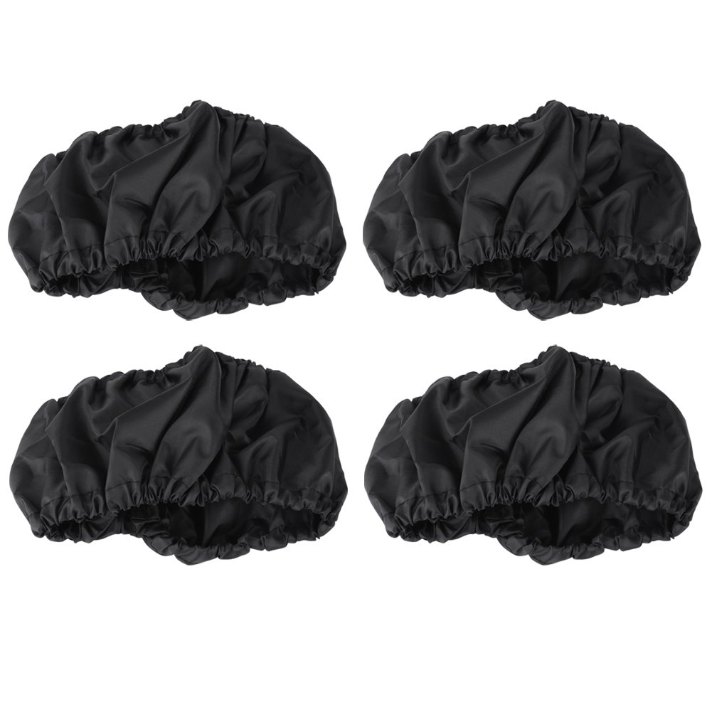 4Pcs/Set Baby Carriage Dust Cover Stroller Wheel Black Dustproof Accessories for Child Kid Baby(S)