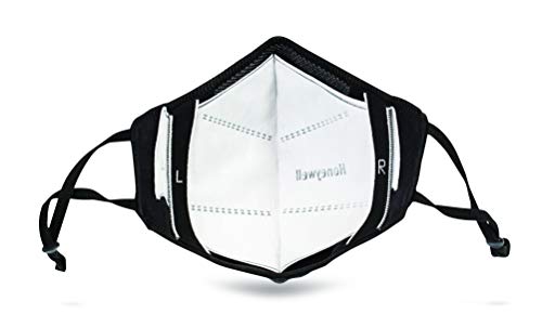 Honeywell Safety Dark Gray Dual Layer Face Cover with 8 Replaceable Inserts, Size M/L (RWS-50111)