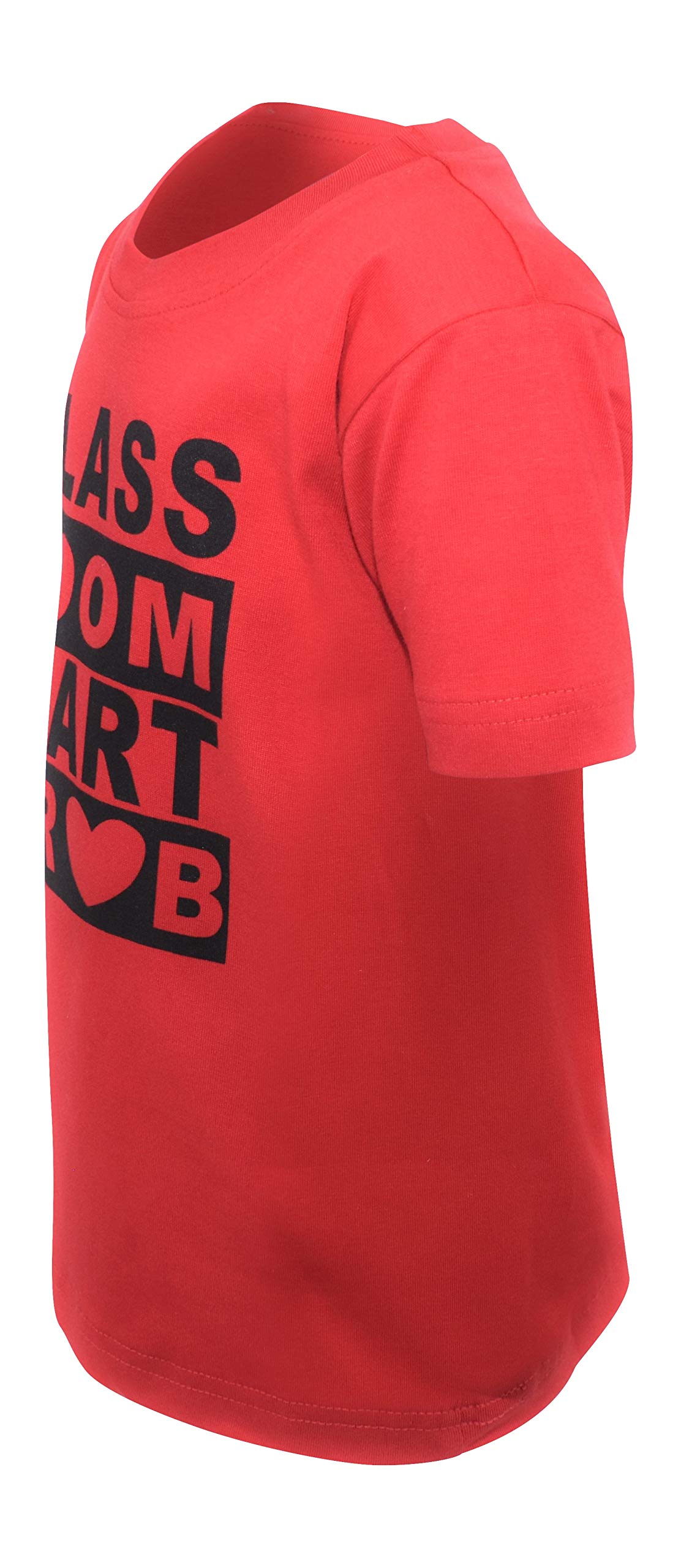 Unique Baby Boys Valentine's Day Classroom Heartthrob T-Shirt (7) Red