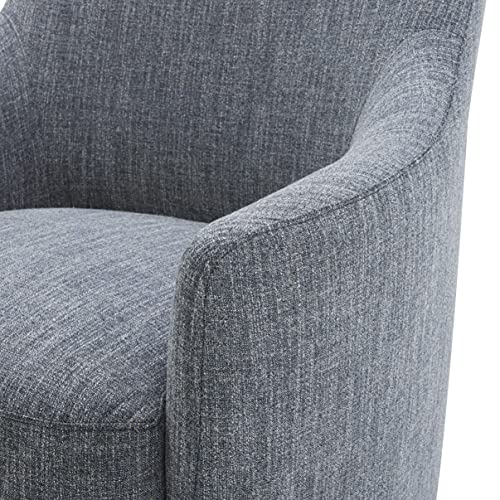Amazon Brand β Rivet Contemporary High-Back Upholstered Swivel Accent Chair, 31.1"W, Dark Grey
