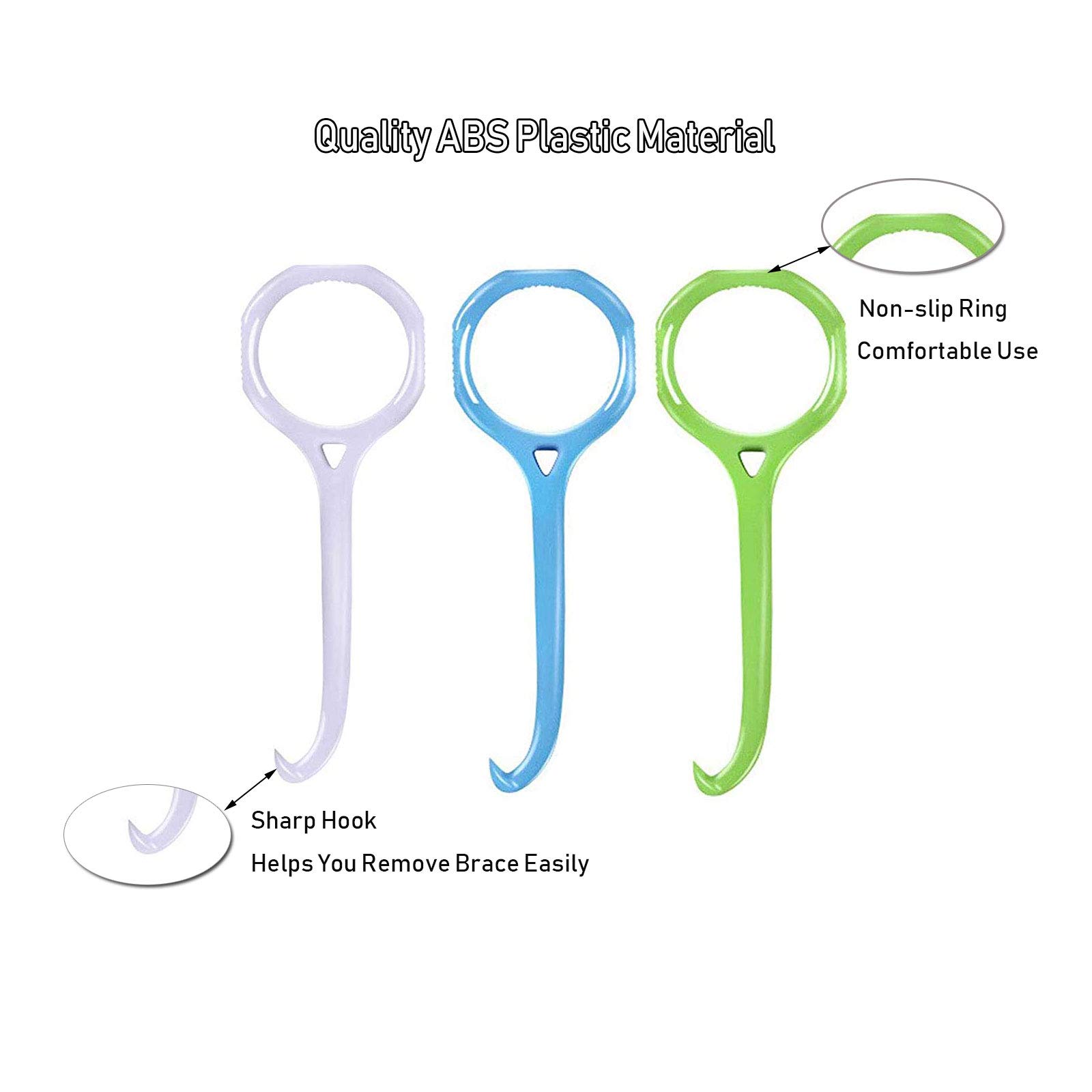 Aligner Remover Tool, HRASY 4 Pcs Clear Aligner Removal Tool for Invisible Removable Braces, Oral Care Disassembly Accessories - 4 Colors