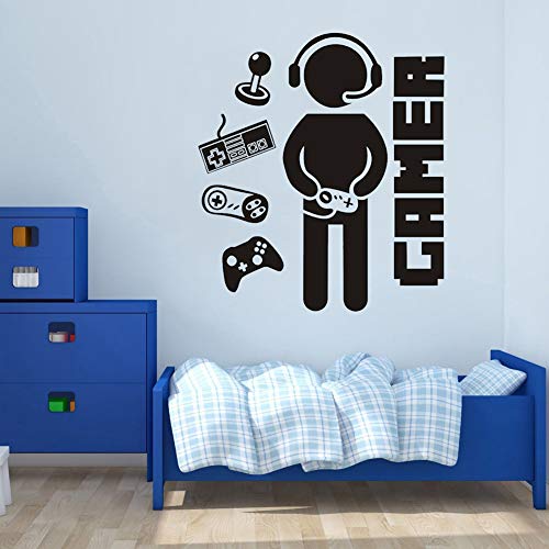 Game Decals for Boys Room, Creative Game Wall Sticker for Kids Room Boys Bedroom Playroom Wall Decor (Game Decal D)