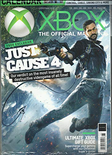 X BOX THE OFFICIAL MAGAZINE, JUST CAUSE 4 CHRISTMAS, 2018 FREE 2019 CALENDAR
